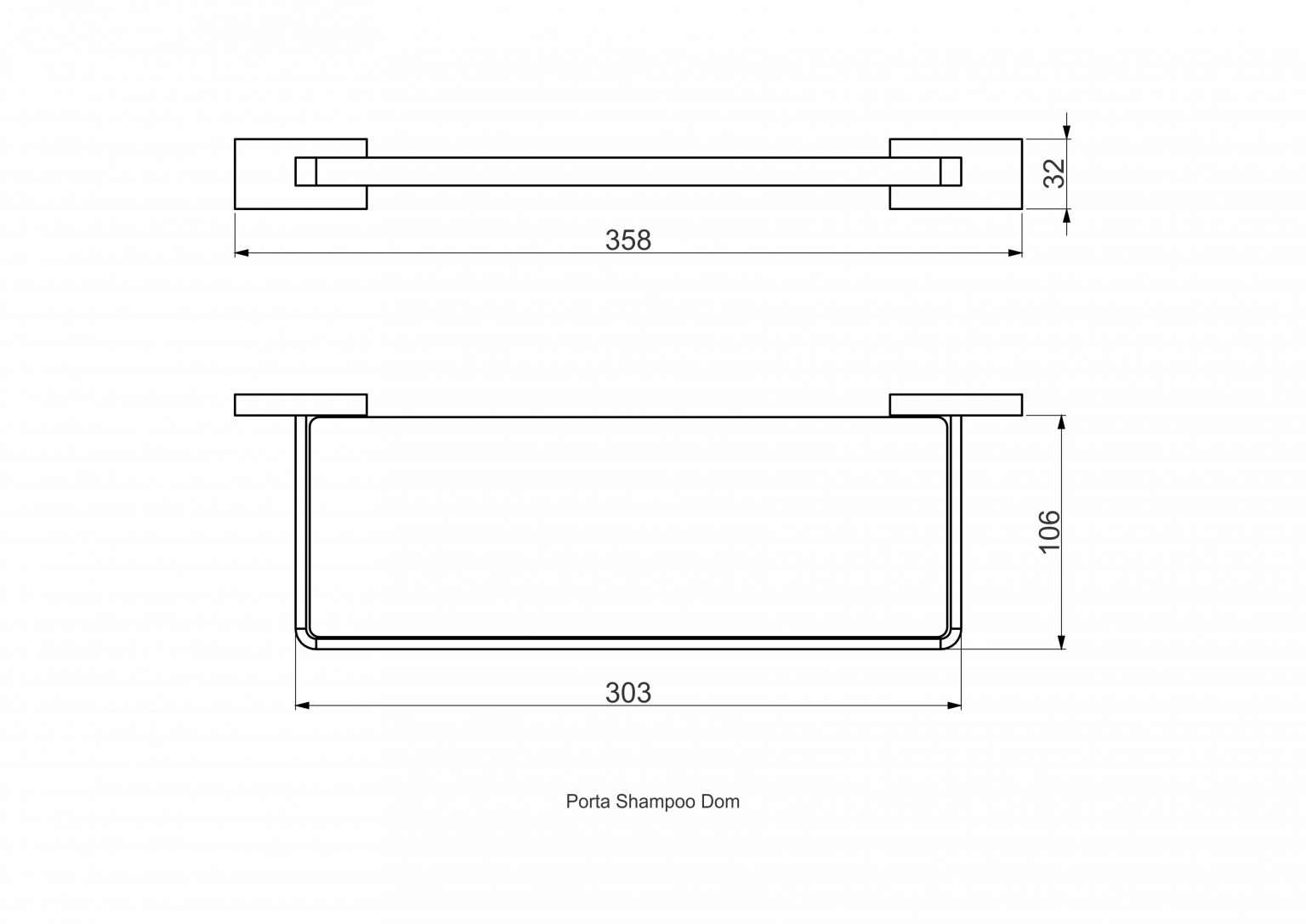 PORTA SHAMPOO DOM - Perflex